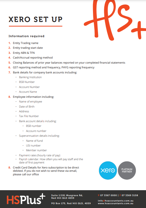 Checklists - HSPlus Accountants & Advisory